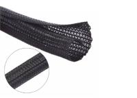 China 1/2'' Wrap Around Braided Sleeving , Split Braided Wire Loom Good Heat Dissipation for sale