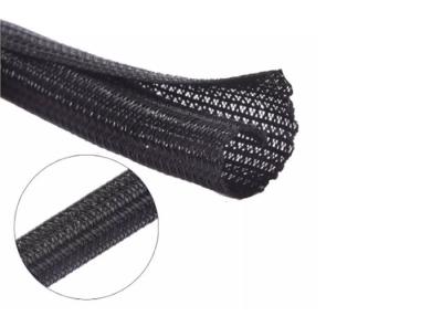 China 1/2'' Wrap Around Braided Sleeving , Split Braided Wire Loom Good Heat Dissipation for sale