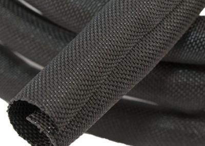 China Self Wrapping Split Braided Cable Sleeving 5-70mm Diameter, Halogen Free, -50°C to 150°C Temperature Range for sale