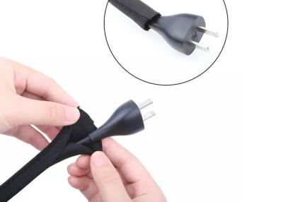 China Split Polyester Expandable Braided Sleeving Hook and Loop Closure 5-70mm for sale