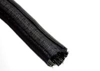 China Self Wrapping Split Braided Wire Loom Polyester Wrap Around Cable Sleeve 5mm to 70mm for sale