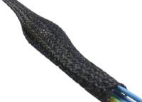 China Wear Proof Flexible Type Braided Wire Loom For Hose / Cable Protection for sale