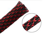 China Pet Material White Expandable Braided Sleeving For Soft Cable Harness Protection for sale