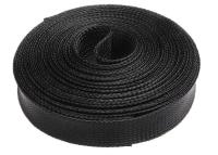 China PET Flat Yarn Braided Wire Sleeving - 250°C Melt Temperature, 0.25mm Thickness, Abrasion Resistant Cable Cover for sale