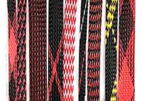 China PET Braided Sleeving 16mm-50mm Expandable Abrasion Resistant for Industrial Hose Protection for sale