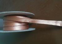 China Tinned Copper Braided Shield Sleeve 12mm-50mm Abrasion Resistant for Grounding EMI Shielding for sale