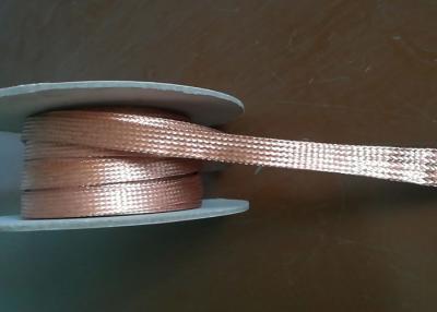 China Tinned Copper Braided Shield Sleeve 12mm-50mm Abrasion Resistant for Grounding EMI Shielding for sale