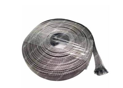 China Metallized Mylar SUS304 Expandable Braided Sleeve 900°C High Temp Protection for sale