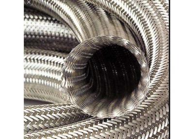 China 304 Stainless Steel Braided Sleeve for Cable Harness EMI Shielding 900C for sale