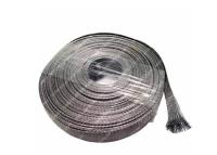 China 304 Stainless Steel Braided Sleeving 0.10-0.30mm EMI Shielding Cable Protection 900C for sale
