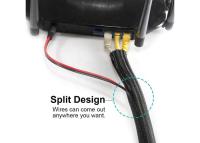 China VW-1 Polyester Self Closing Wrap Braided Expandable Sleeving 6mm to 50mm for Cable Harness for sale