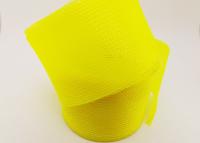 China Yellow PET Braided Sleeving Flat Tape 1mm-150mm with Velcro Zipper Custom Options for sale