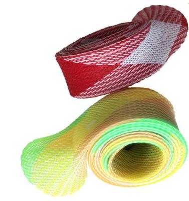 China Custom PET Braided Sleeve Fishing Rod Cover Expandable 3.0mm to 25.0mm for sale