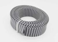 China Black White 3.0mm PET Expandable Braided Sleeving for Wiring Harness Protection 100m Roll for sale