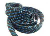 China Black PET Expandable Braided Cable Sleeving 3.0mm for Electrical Wiring Harness -50°C to +125°C Temperature Range for sale