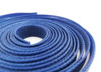 China 80mm PET Expandable Braided Sleeving Automotive Wire Sheathing 50-100% Expansion for sale