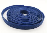 China 80mm PET Expandable Braided Sleeving Automotive Wire Sheathing 50-100% Expansion for sale