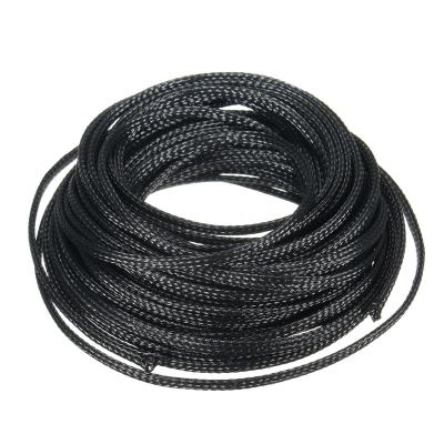China Wear Resistant PET Expandable Cable Sleeving Flame Proof 125C 260C Melt Point for sale