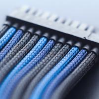China Hot Knife Cut 1 Inch PET Expandable Braided Sleeving for Wire Harness Management for sale