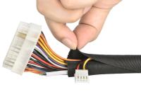 China Dustproof Self Wrapping Split Braided Sleeving for Cable Harness 6mm to 50mm ID for sale