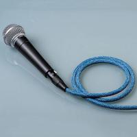 China 1 Inch Flexible Braided Speaker Cable Sleeve - PET Monofilament Construction with 0.77 lbs/100' Weight for sale