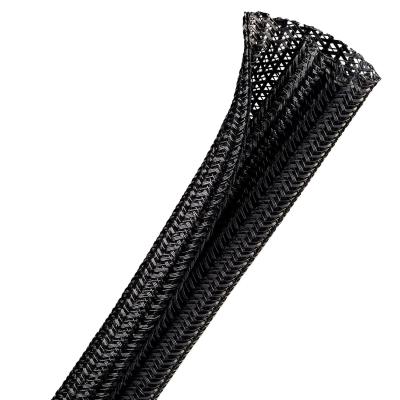 China Heat Resistant Self Wrapping Split Braided Sleeving Halogen Free for sale