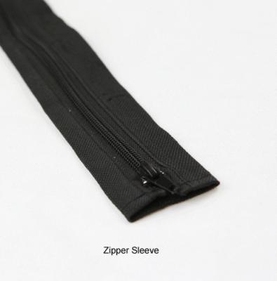China 100mm PET Zipper Braided Sleeve Cable Organizer Tubing Flame Resistant VW-1 -50C to 150C for sale