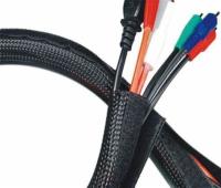 China VW-1 Colorful Velcro Cable Sleeve 150C Abrasion Resistant Multifilament Braided Sleeve for sale