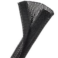 China Durable Flexible Velcro Cable Sleeve 25mm Expandable Wire Harness Protection for sale