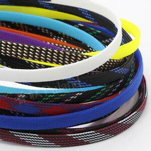 China Lightweight PA66 Braided Nylon Sleeve 3mm-148mm for Electric Wire Protection for sale