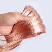 China Tinned Copper PET Braided Sleeving 3/4in EMI Shielding Cable Protection for sale