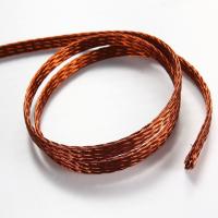 China EMI Tinned Copper Braided Sleeving 3/4 inch Signal Shielding Cable Protection 150°C for sale
