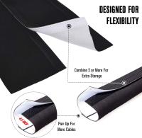 China Neoprene Core Self Closing Cable Wrap Wire Management Sleeve for sale