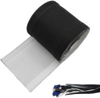 China Neoprene Velcro Cable Sleeve 130mm x 3m Flexible Braided Wire Covering for Cable Management for sale