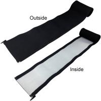 China 3 Meter Neoprene Cable Sleeve with Zipper 1 Inch Diameter Reversible Black White Wire Management for sale