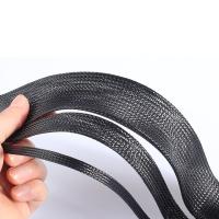 China PET 1 Inch Expandable Wire Sleeving UL94 V0 Flame Retardant 150C Abrasion Resistant for sale