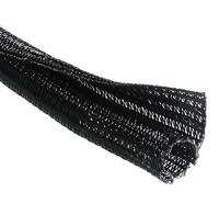 China Expandable Self Wrapping Split Braided Sleeving PET Self Closing Braided Wire Wrap for sale