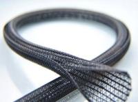 China PET Self Closing Braided Wire Wrap Sleeve 6mm to 50mm Cable Harness SGS ISO for sale