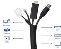 China Flame Retardant 6mm Self Wrapping Split Braided Sleeving Split Braided Cable Sleeve for sale