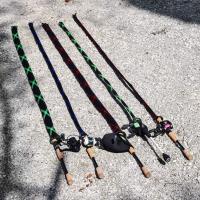 China Expandable PET Braided Fishing Rod Sleeves 2-150mm Width Flame Retardant UL94-V0 Cable Protection for sale