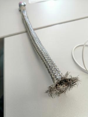 China Ni80Cr20 Tinned Copper Braided Sleeving Abrasion Resistant Alloy Braided Sleeve 0.16mm 1200°C for sale