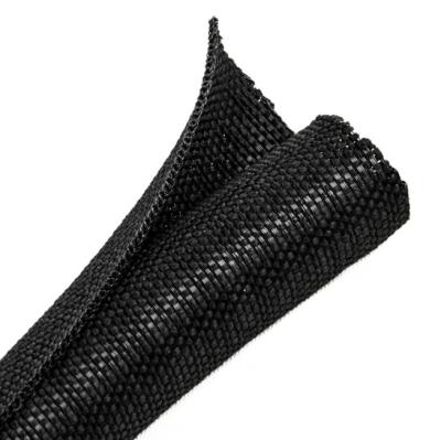 China Woven Self Closing Braided Wire Wrap Flexible Mesh Wire Loom for sale