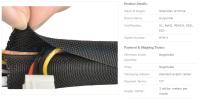 China Woven Self Closing Braided Wire Wrap Flexible Mesh Wire Loom for sale