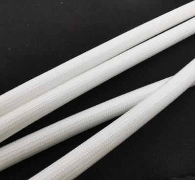 China Silicone Resin Coated Heat Resistant Wire Sleeve 3mm ID 600°C Temperature Range VW-1 Certified for sale