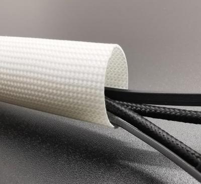 China IATF16949 Fiberglass Heat Proof Cable Sleeve 600°C High Temp Braided Sleeving with 700V Breakdown Voltage for sale