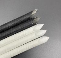 China Coated Silicone Heat Resistant Braided Sleeving -60°C to 600°C Temperature Range with Acid and Oil Resistance for sale