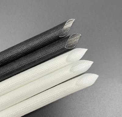 China Coated Silicone Heat Resistant Braided Sleeving -60°C to 600°C Temperature Range with Acid and Oil Resistance for sale