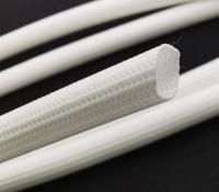 China Coated Silicone Heat Resistant Braided Sleeving -60°C to 600°C Temperature Range with Acid and Oil Resistance for sale