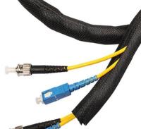 China Flexible Self Wrapping Cable Sleeving Fabric Woven Self Closing Wrap Sleeving 6mm to 50mm ID for sale