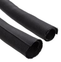 China Flexible Self Wrapping Cable Sleeving Fabric Woven Self Closing Wrap Sleeving 6mm to 50mm ID for sale